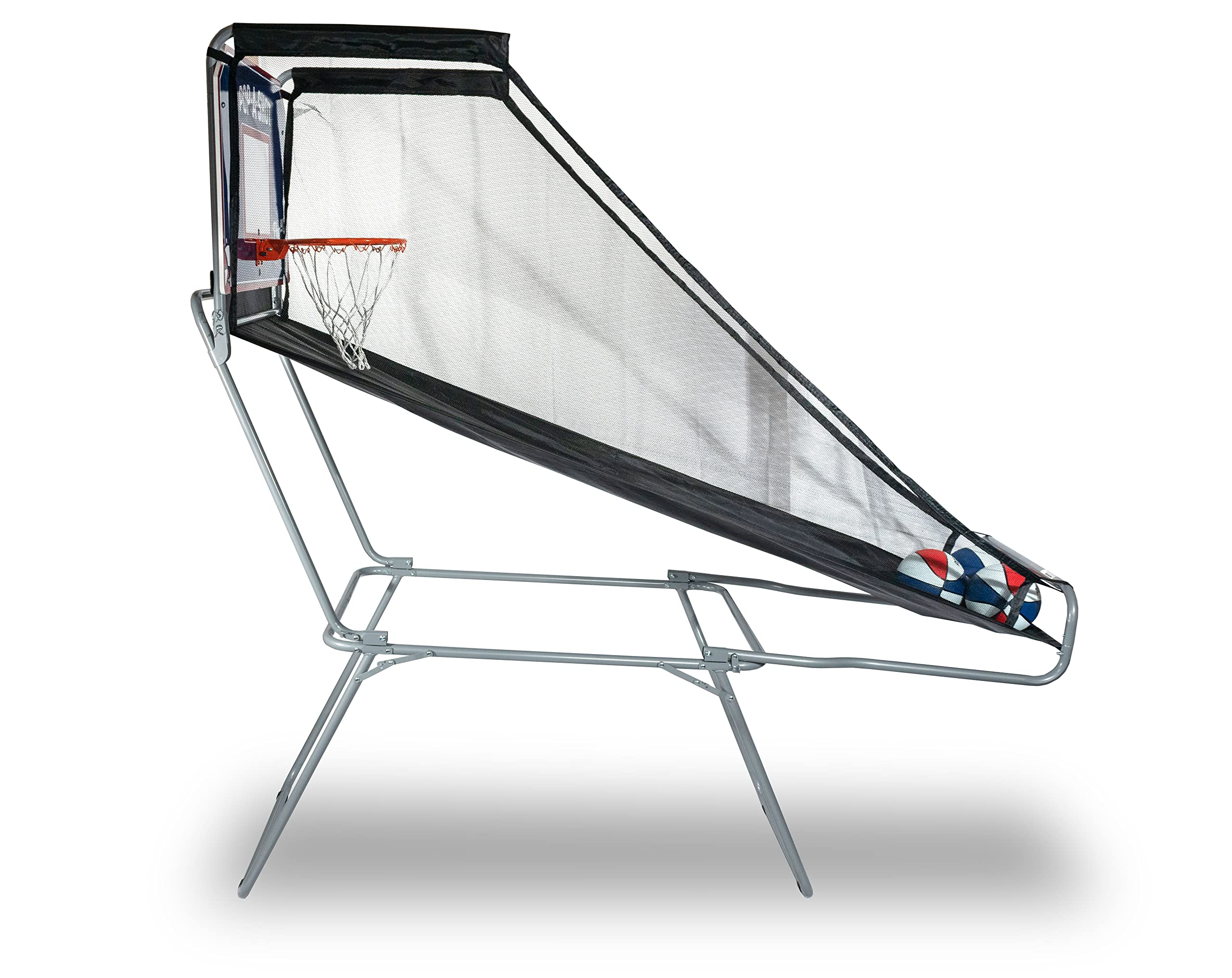 Pop-A-Shot - Pop-Up Game | Arcade Basketball Inside, Out, and On The Go | Infrared Sensor Scoring | 3 Balls | Foldable, Portable, and Tote Bag Included