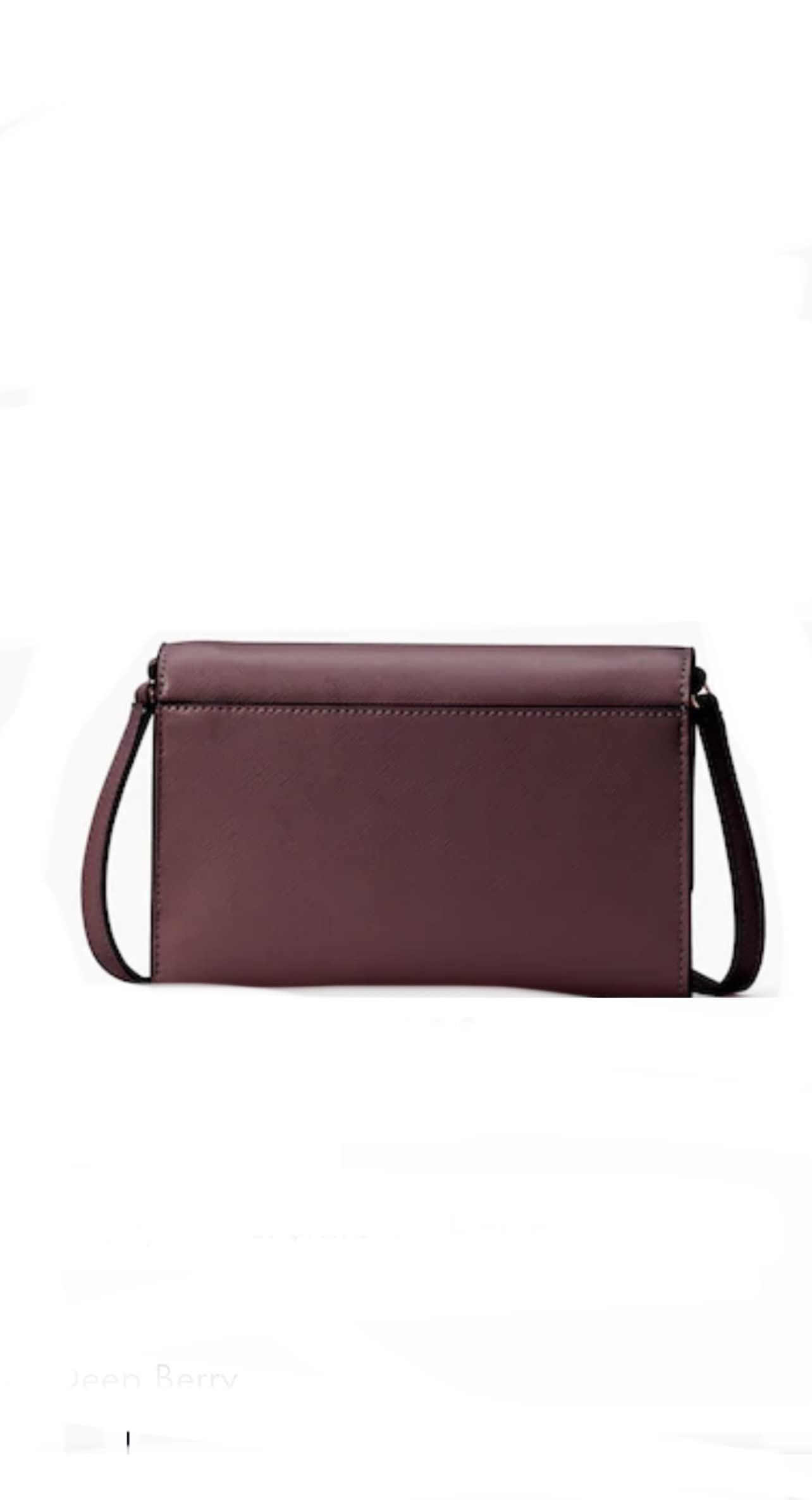 Kate Spade New York Perry Leather Crossbody (Deep berry)