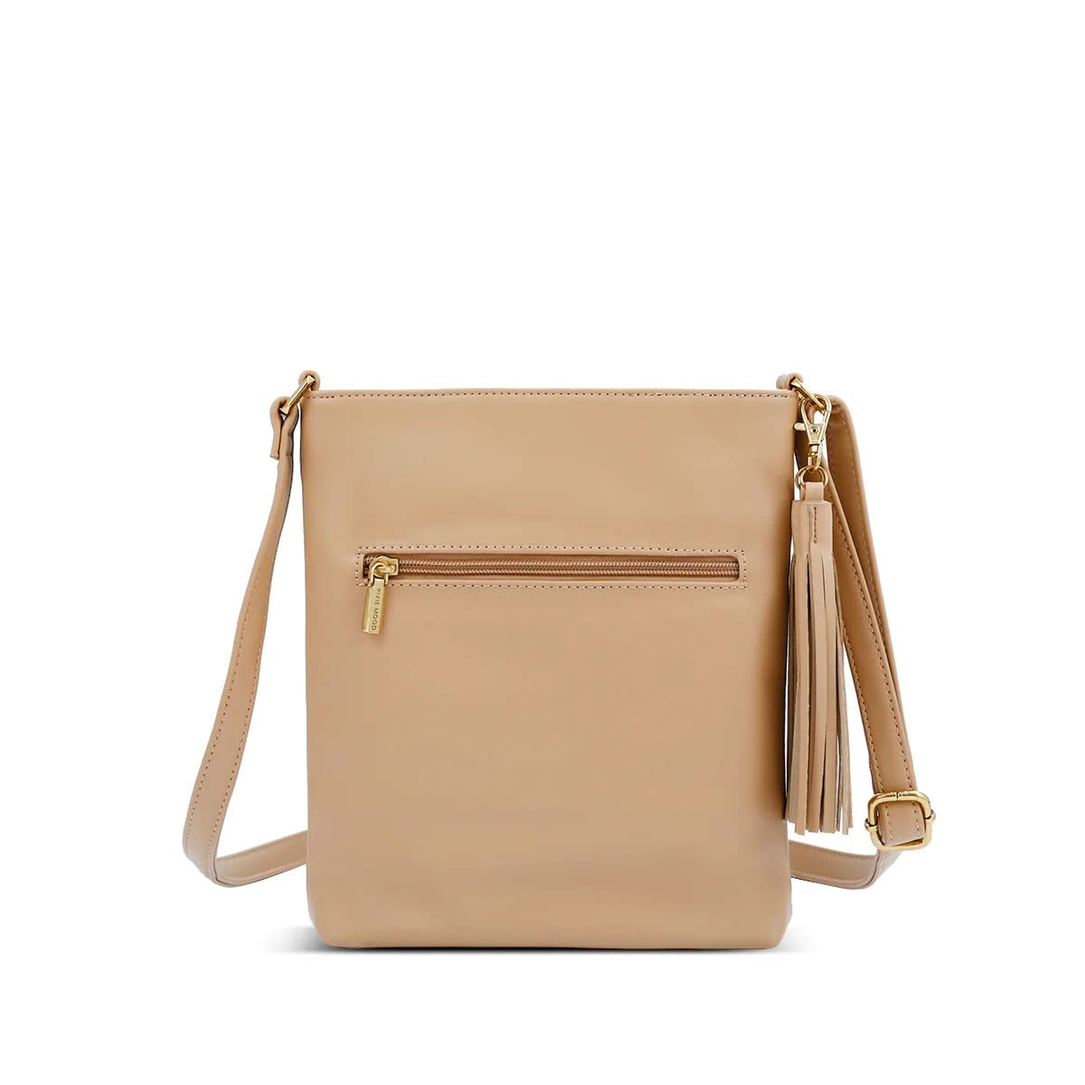 Pixie Mood Lily 9.5 x 10 Vegan Leather Crossbody Bag, Coconut Cream