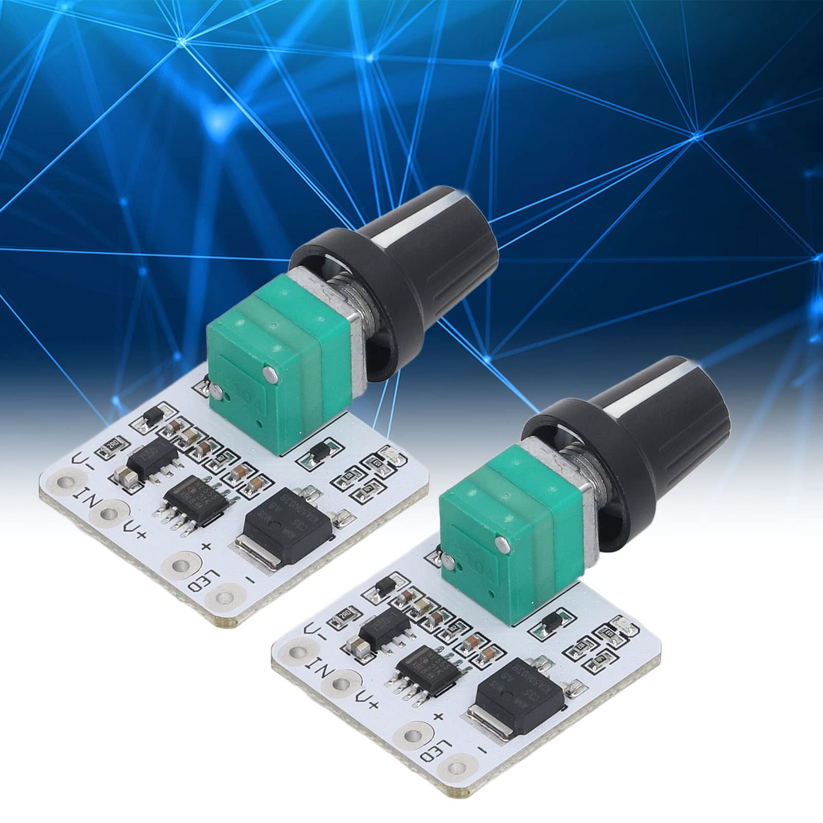 LED Dimmer Switch, Constant Voltage Knob Switch Dimmer 2Pcs for Control