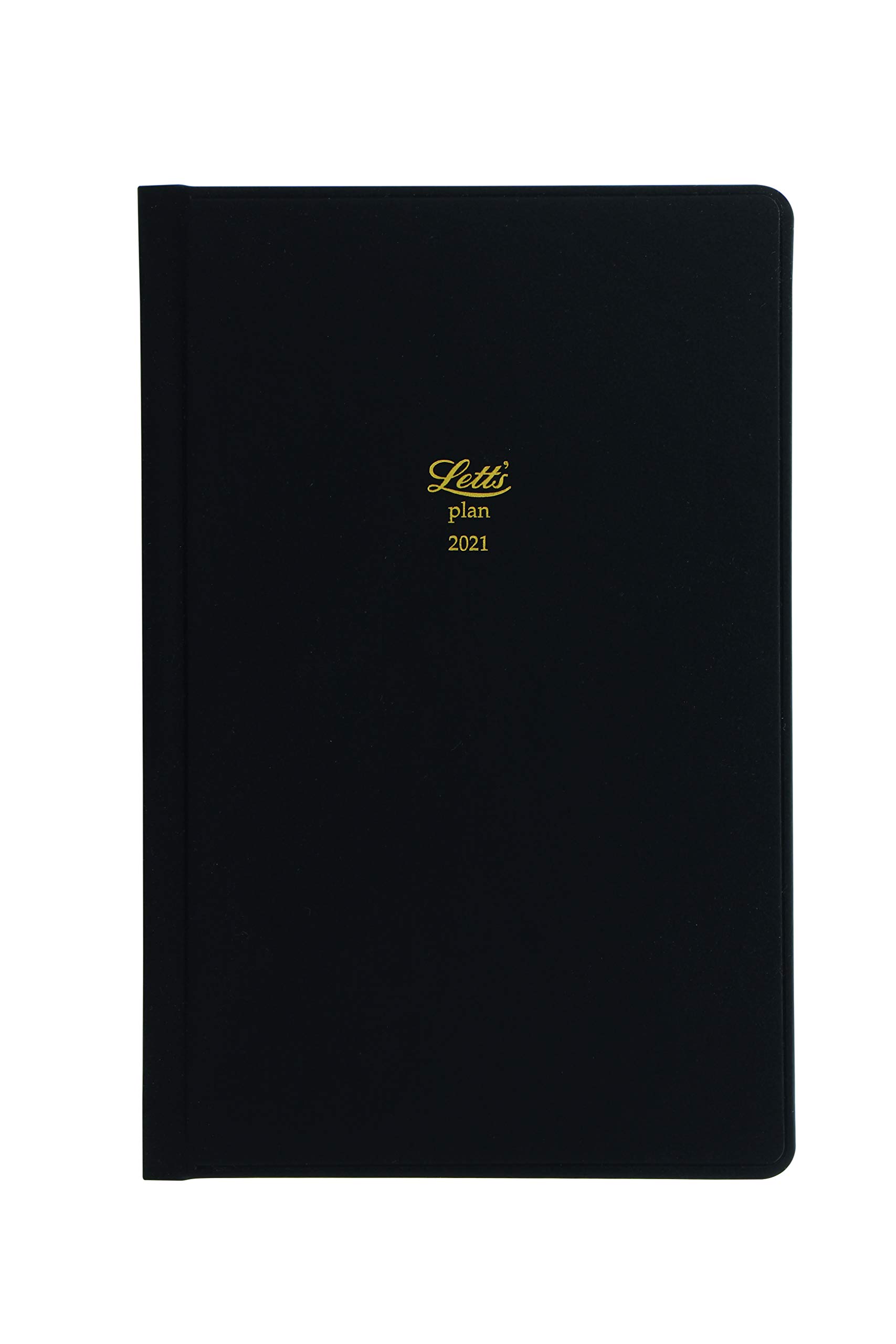 Letts Icon Book size week to view 2021 diary - black