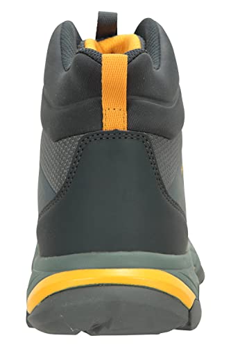 Mountain Warehouse Scope Mens Sporty Waterproof Boots - IsoDry, Synthetic & Mesh Upper Green 8 M US Men