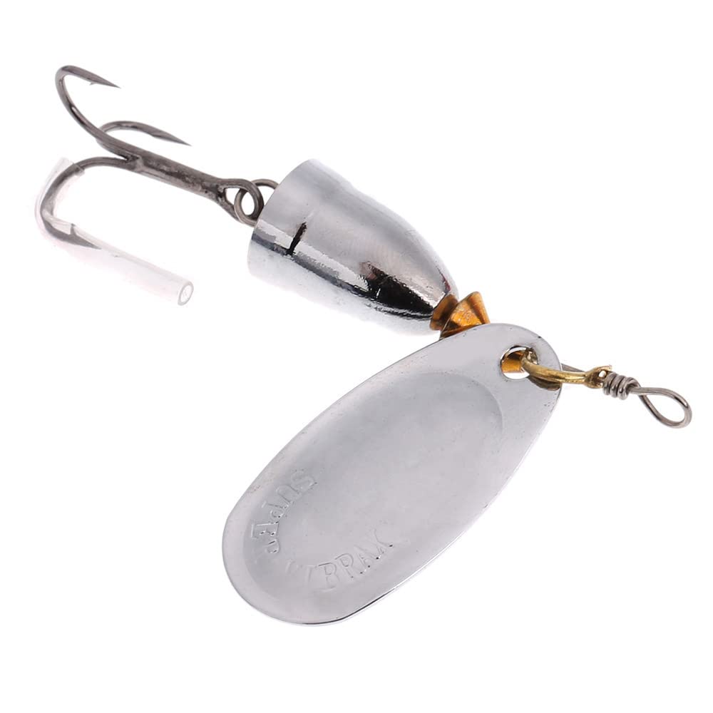 NAROBAN Blade Rotating Spinner Metal Lure Brass Hard Artificial Spoon Bait Copper Freshwater Creek Trout Fishing Tackle (02,5g)