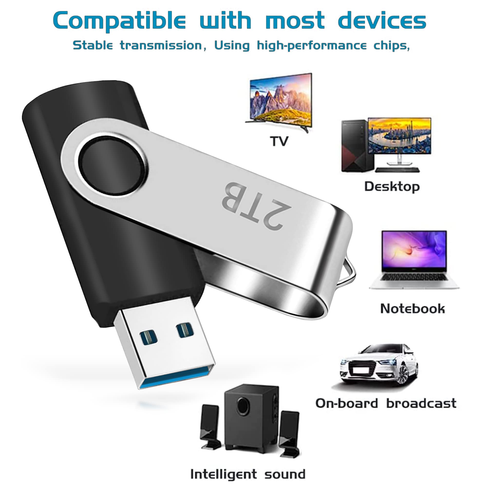 USB Flash Drive, Thumb Drive-JAWCUT High Speed USB Drive, Portable Large Capacity USB Memory Stick, Waterproof Durable Jump Drive Storage Drive