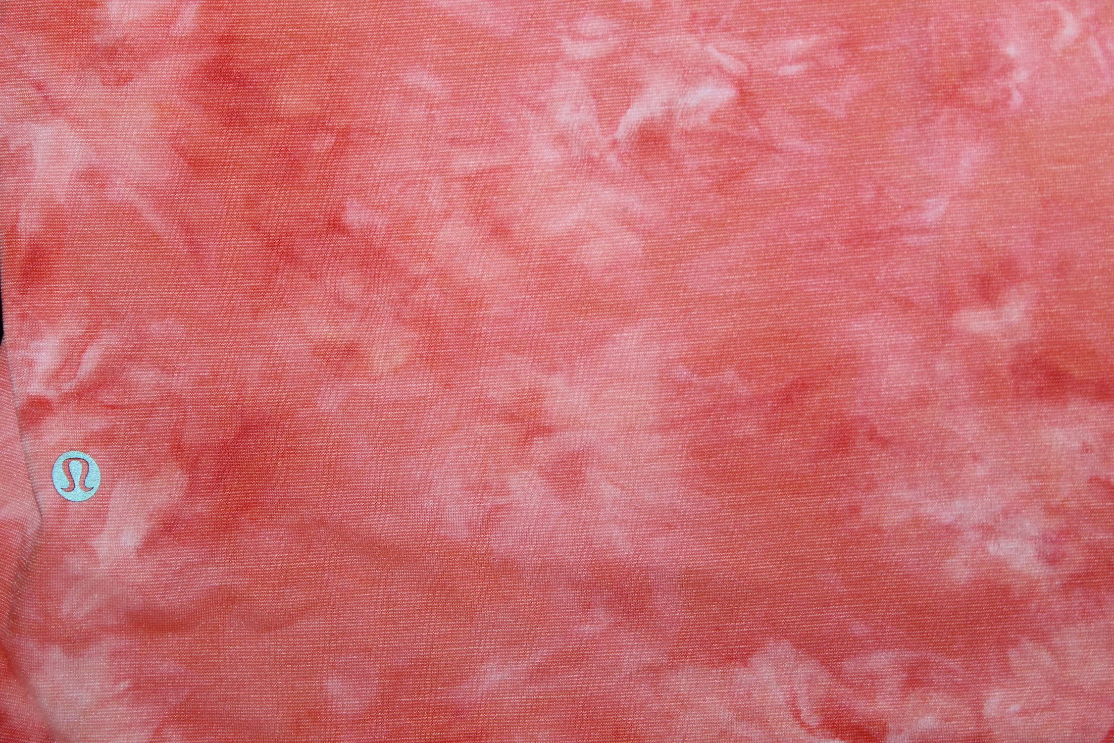 Lululemon Athletica Mens Always Agile Tank Top Men's Large Diamond Dye White Warm Coral Orange