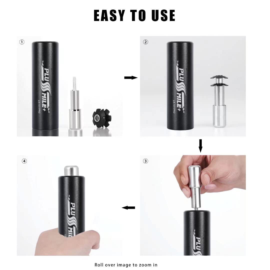PLUSMILE Bicycle Fork Star Nut Setting Installer with Free Spare Special Screw and 1 Free Start Nut (for 7/8",1",1-1/8")