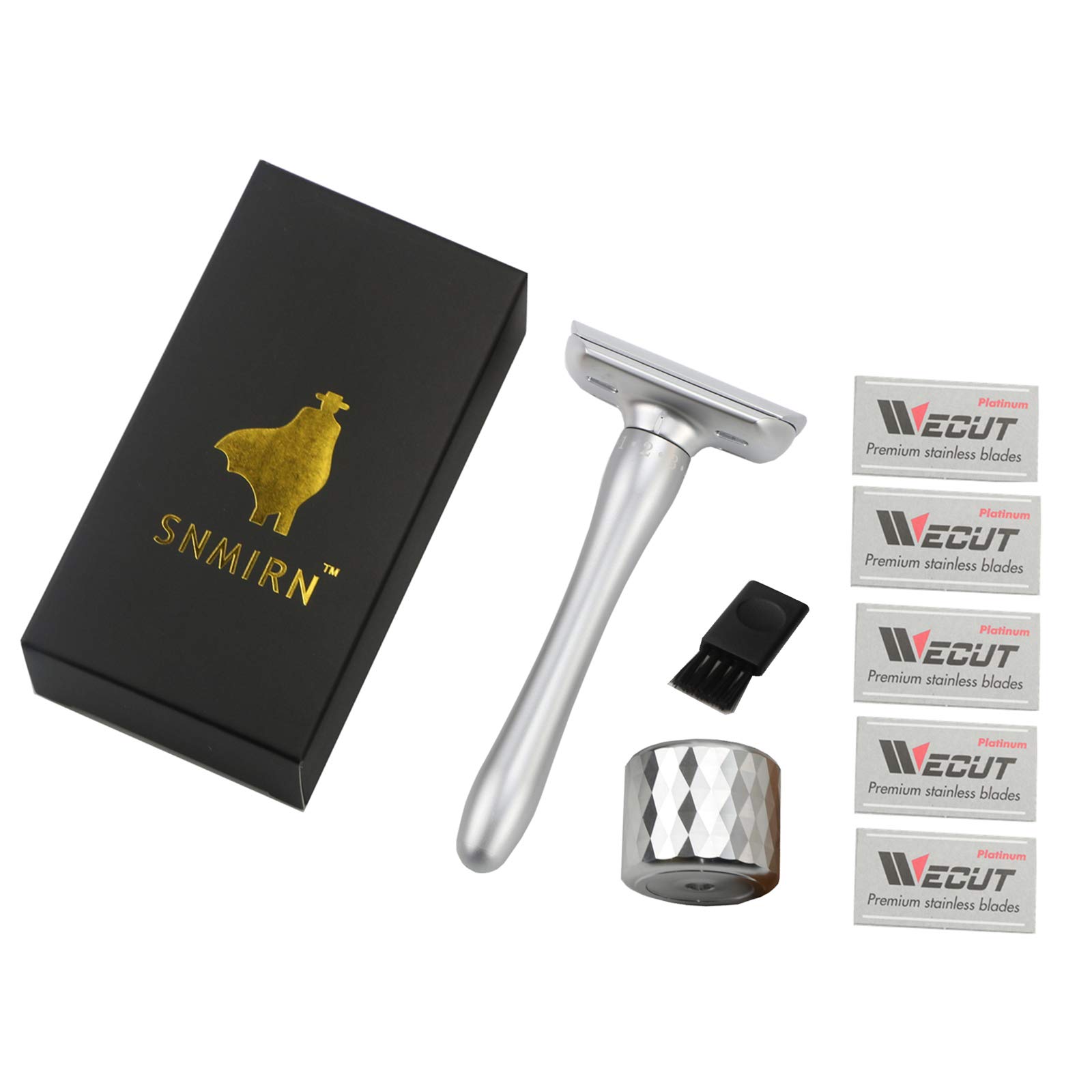 Magnetic Safety Razor straight razor For Men Adjustable 1-8 Close Shaving Classic Double Edge Razor blades
