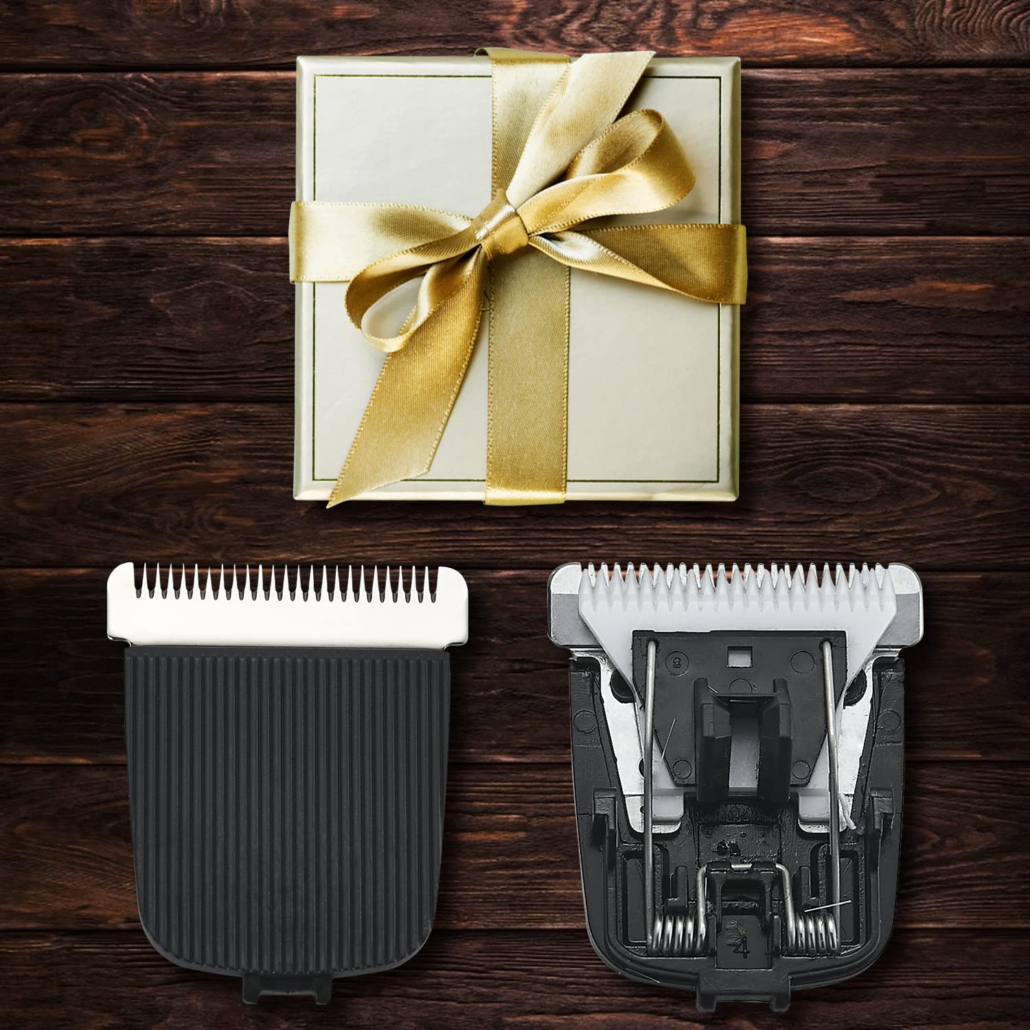 Replacement Blades Compatible with Manscaped Lawn Mower Groin Hair Trimmer, Compatible with Manscaped 4.0 3.0 2.0 Replaceable Blade, Black (2 Pack)