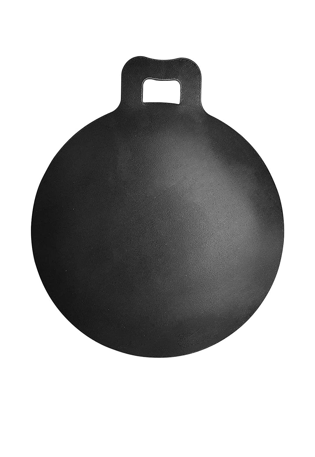 Nakshathra Iron Dosa Tawa Iron Dosa Kallu CookwareLarge Size Dosa Iron Tawa - 14 In with Handle Export Quality, Black