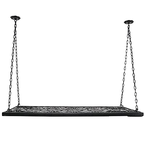 LAJUU Wine Racks,Ceiling Industrial Hanging Wine Glass Racks Stemware Holder Adjustable Height Decoration Shelf