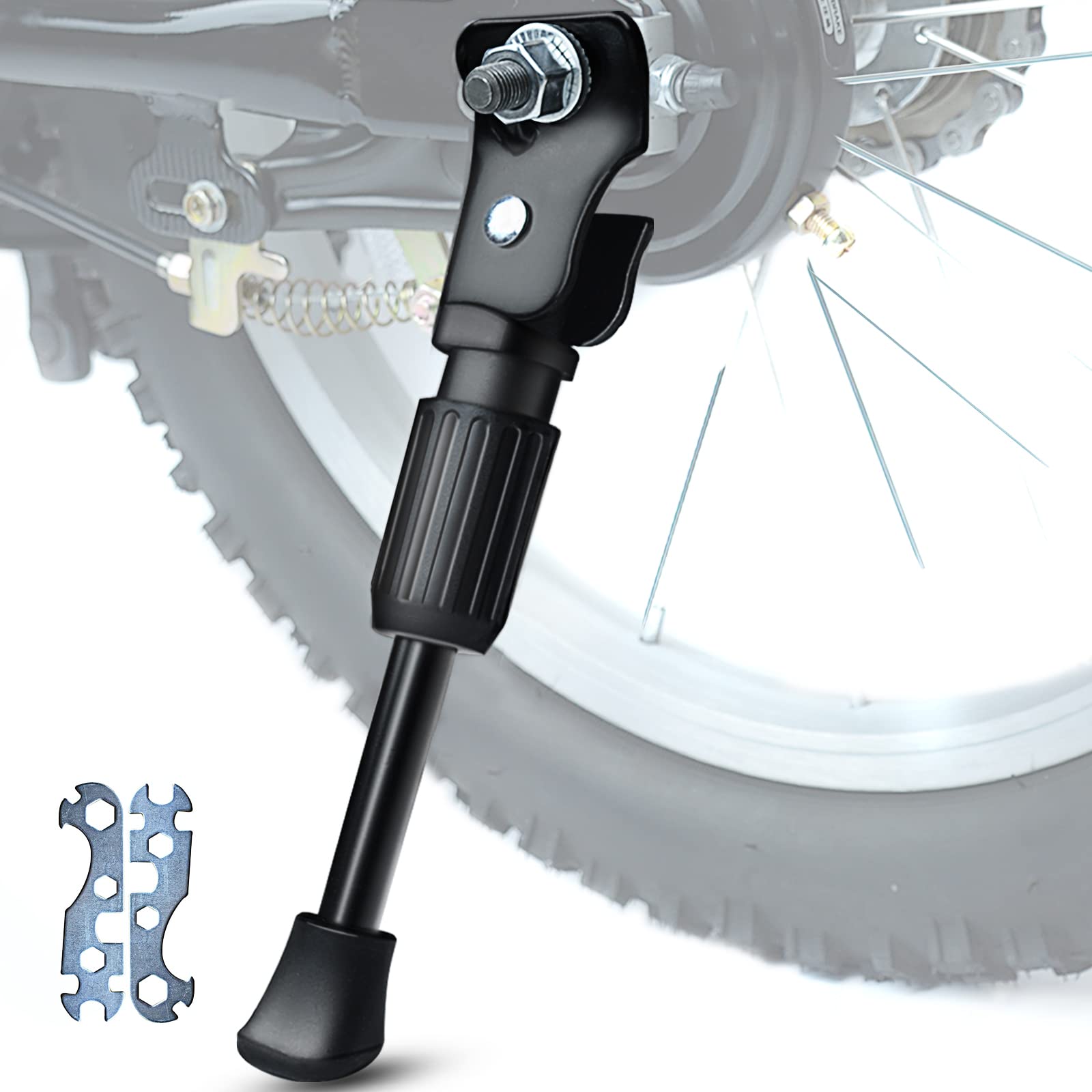 MIUGO Kickstand for Kids Bike 18 Inch Bicycle Kickstand with Multi-Function Wrench