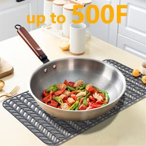 Silicone Sink Mat Protectors for Kitchen 26''x 14'' JOOKKI Kitchen Sink Protector Grid for Farmhouse Stainless Steel Accessory with Rear Drain