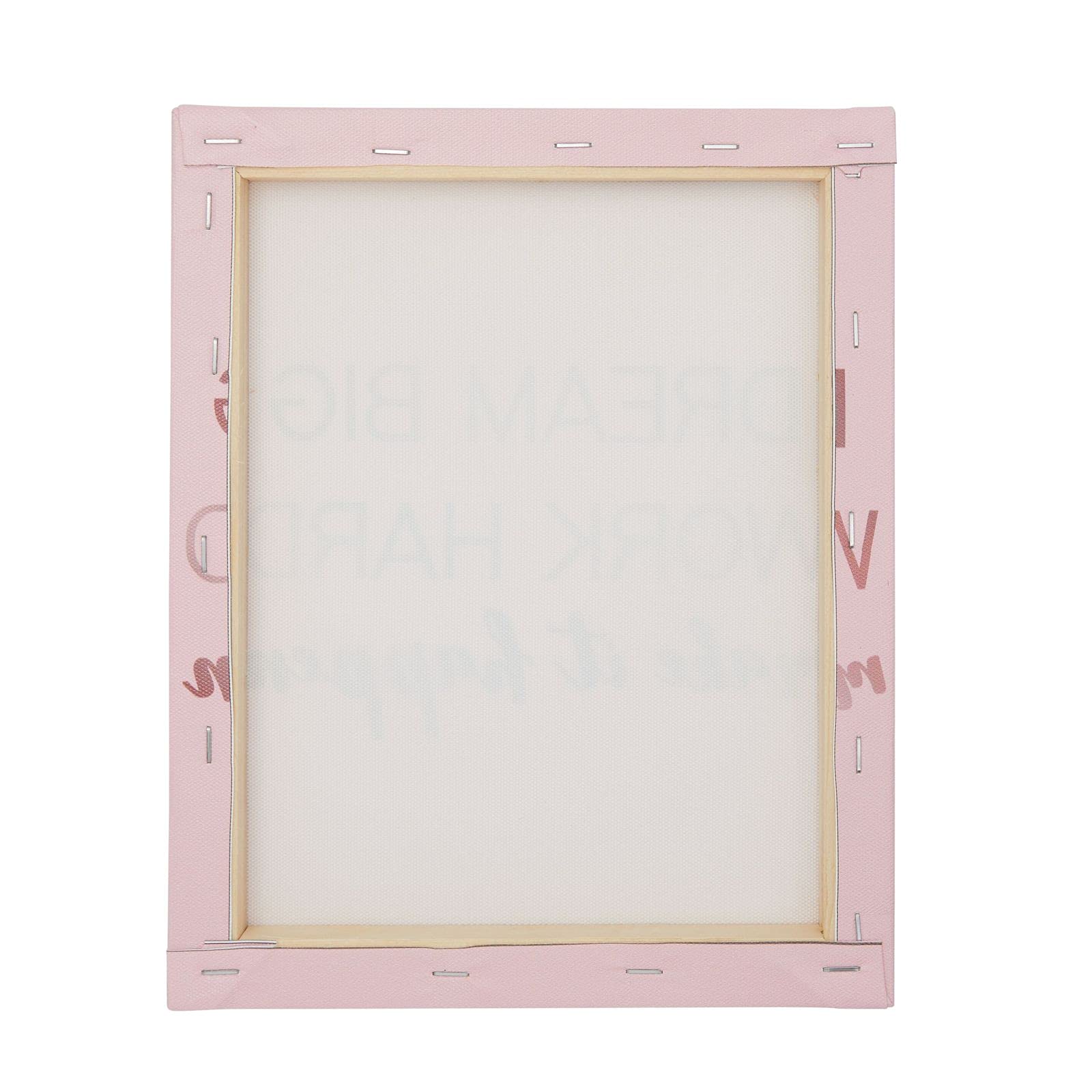 Juvale Motivational Canvas Wall Art, Inspirational Quotes Rose Gold Home Decor (8x10 In)
