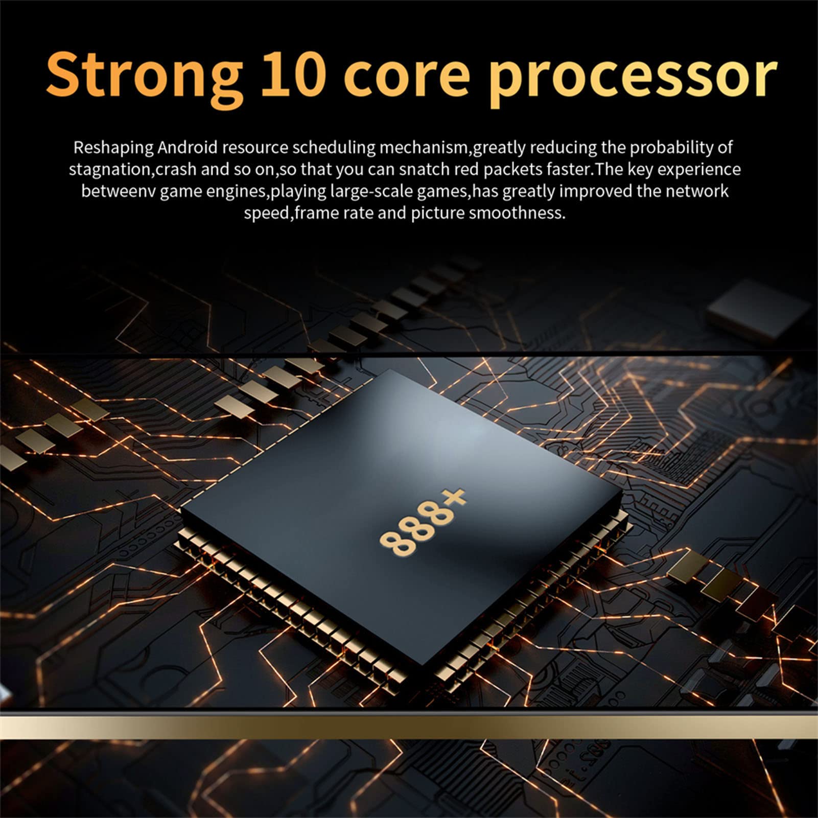 Smartphone for Android11, 6.1in 4GB 64GB MT6889 Ten Core CPU Cell Phone, 2G 5G Dual WiFi, GPS Navigation, 5.0, 8MP+16MP Dual Camera, Dual SIM Cards