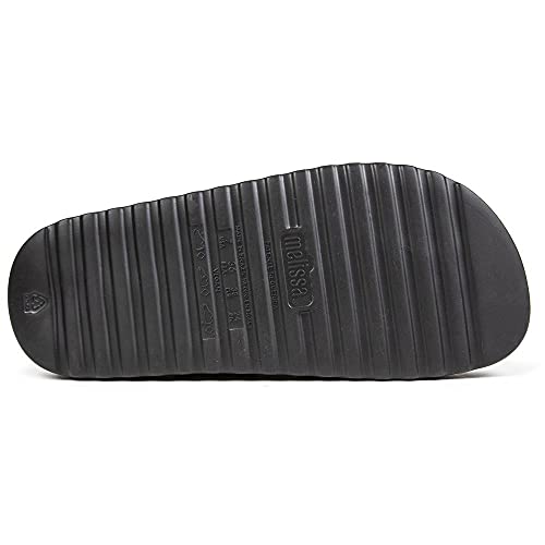 Melissa Womens Bubble Up Flats Sandals Black 7