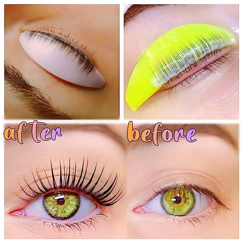 Lami Lash Lift Pad LM Curl Soft 6 Size Lifting Shield Eyelash Perming Rod Glue Free On Eyelid Neon Lamination Roller Easier Perm Rods Include Ribbon Cover Silicone Eye Patch Y Brush Lash Lift Tool