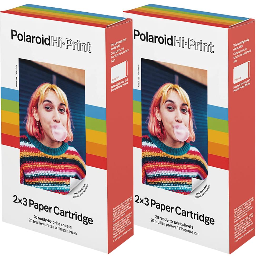 Polaroid Originals PRD6089 Hi-Print Photo Paper 2x3 Paper Cartridge 40 Sheets