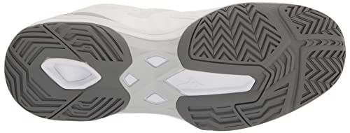 Mizuno Women's Wave Exceed Light Tennis Shoe, White/Silver, 10