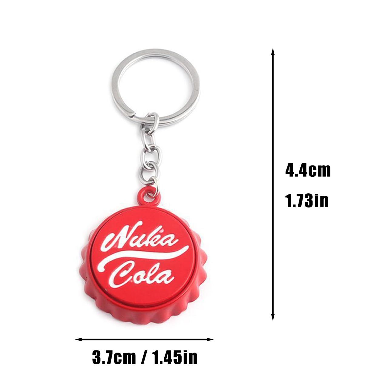 Red Nuka Cola Cap Bottle Opener Keychain, Game Fans Gifts, Nuka Cola Merchandise