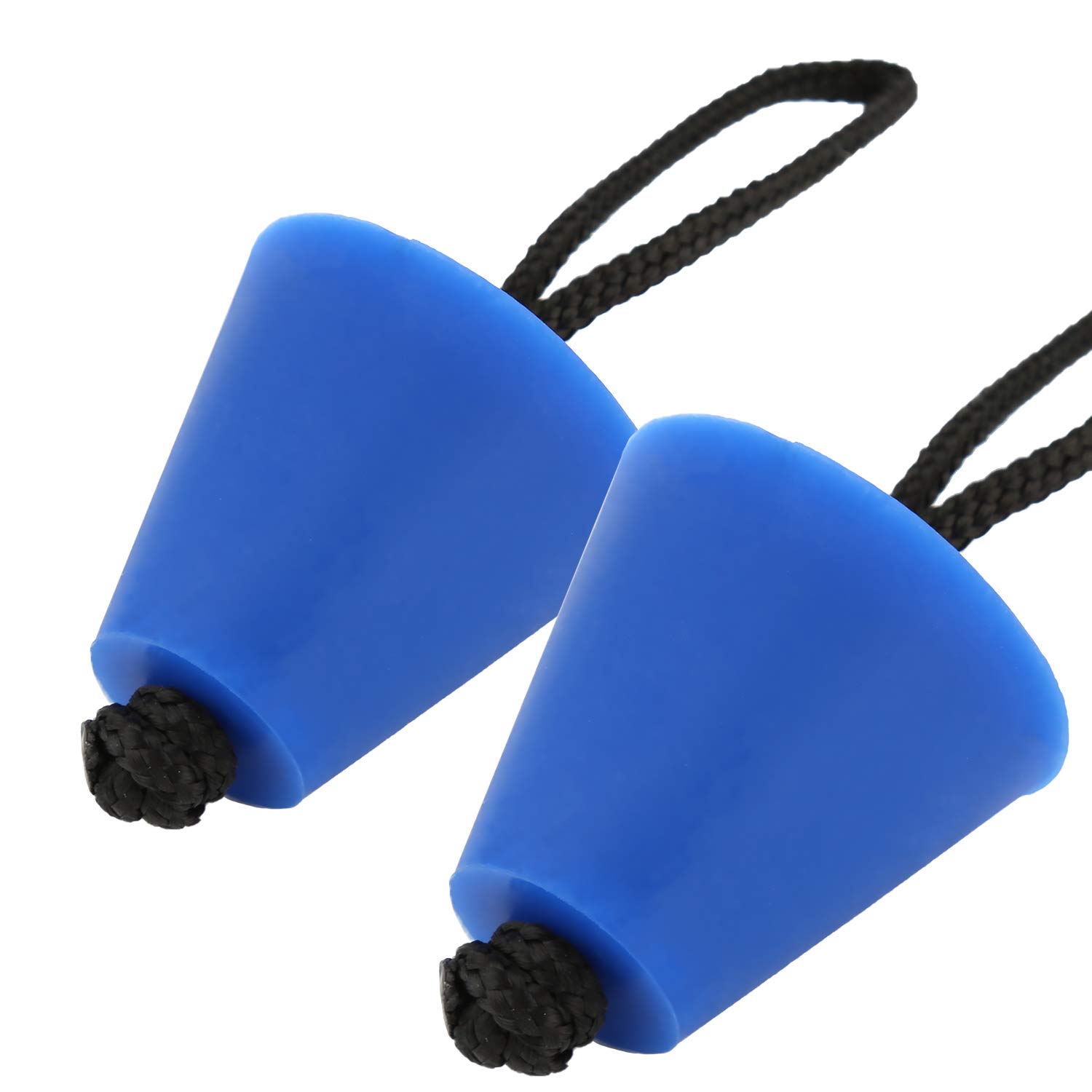 LUTER 2pcs Silicone Kayak Scupper Plug Kit Canoe Drain Holes Stopper Bung Replacement Part for Kayak Canoe(Blue)