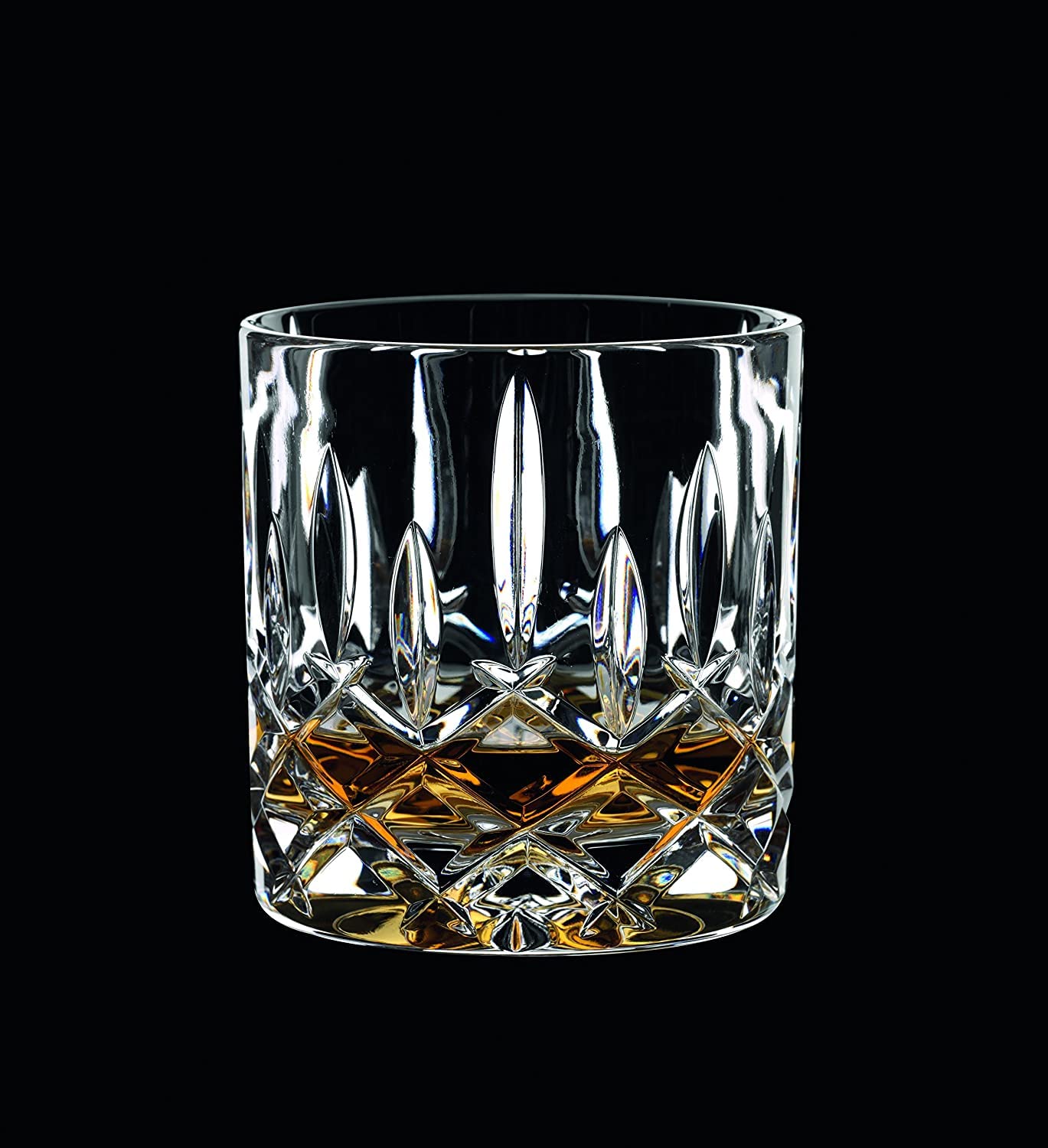 Nachtmann Brand Noblesse Collection, Single Old-Fashioned Glasses, Set of 4, Durable Crystal SOF Glass, Diamond Design, 245 ml/ 8.66-Ounce, Dishwasher Safe