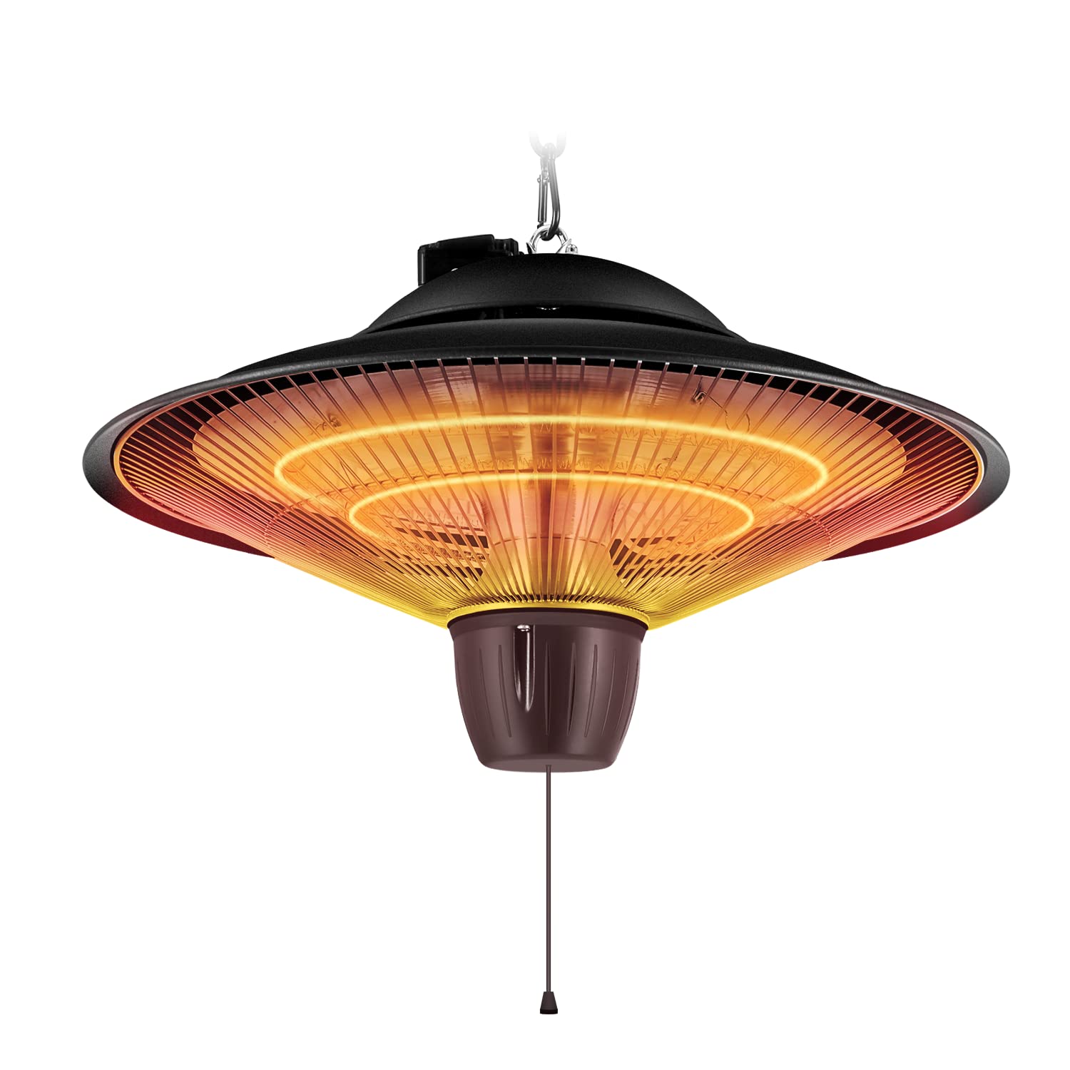 Simple Deluxe Ceiling Mounted Patio Outdoor Heater for Balcony, Courtyard,With Overheat Protection