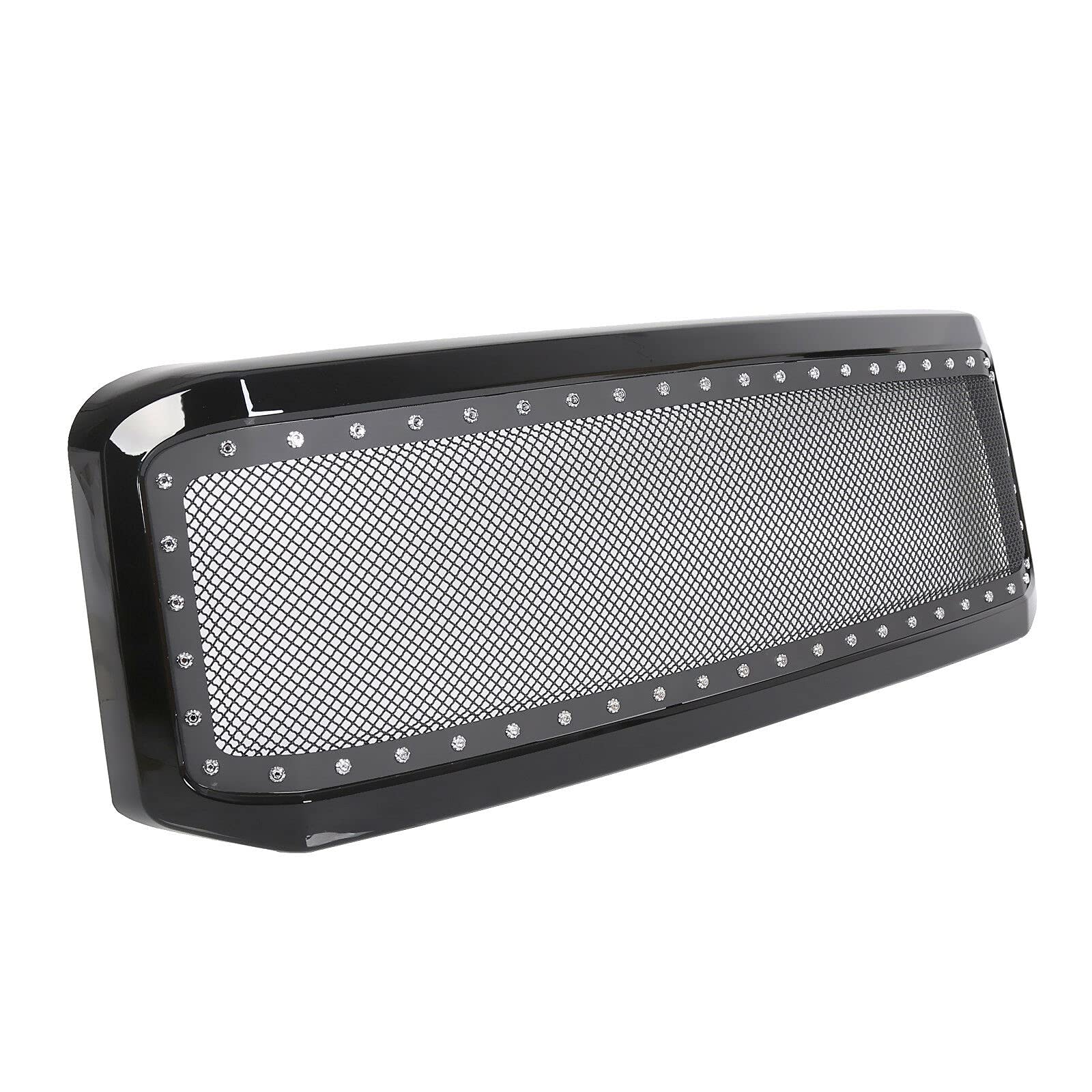 LAFORMO Rivet Mesh Front Bumper Grille w/Shell Compatible with 2005 2006 2007 Ford F250 F350 Super Duty