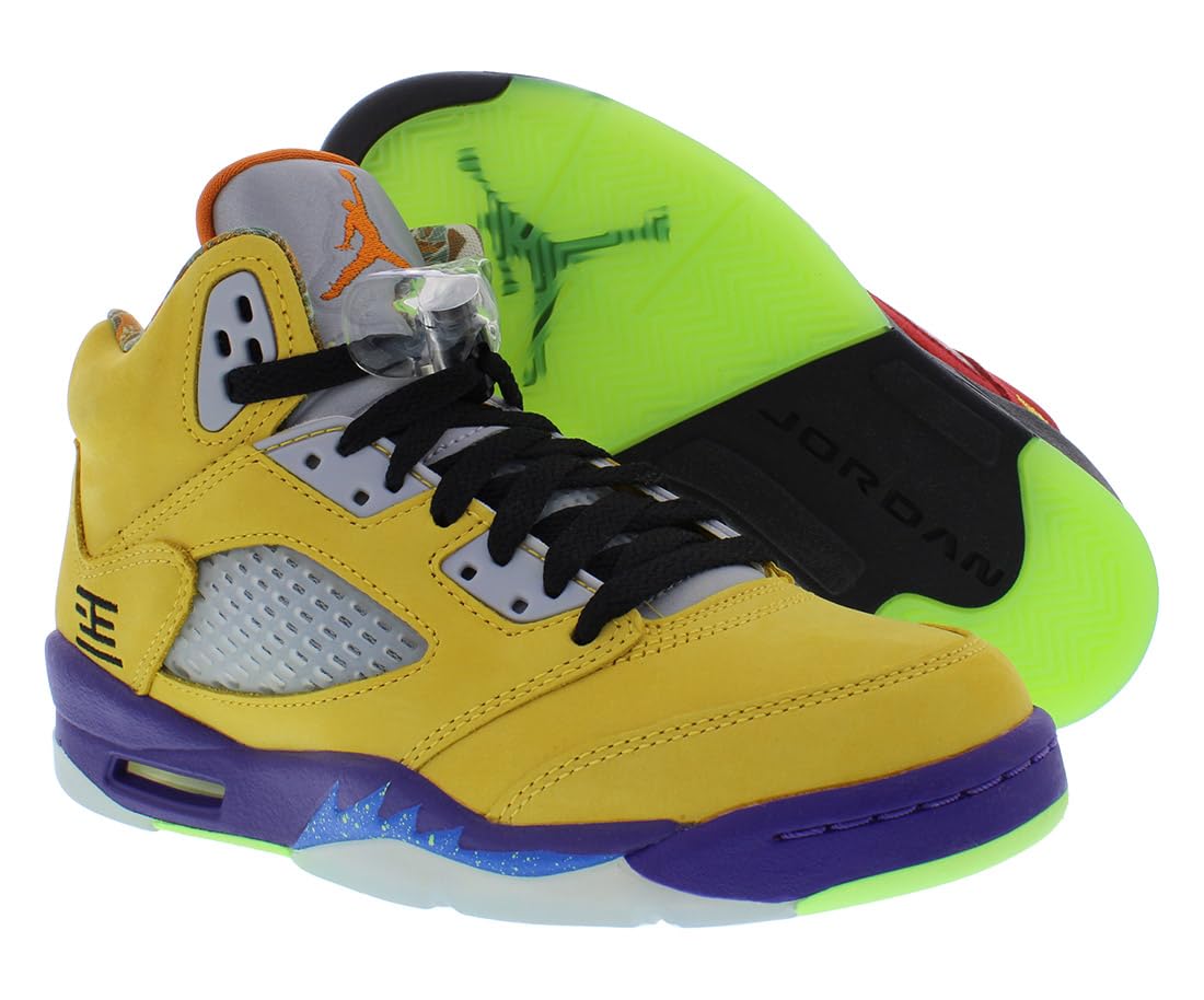 Jordan Youth Air Jordan 5 Retro SE GS CZ6415 700 What The - Size 4.5Y