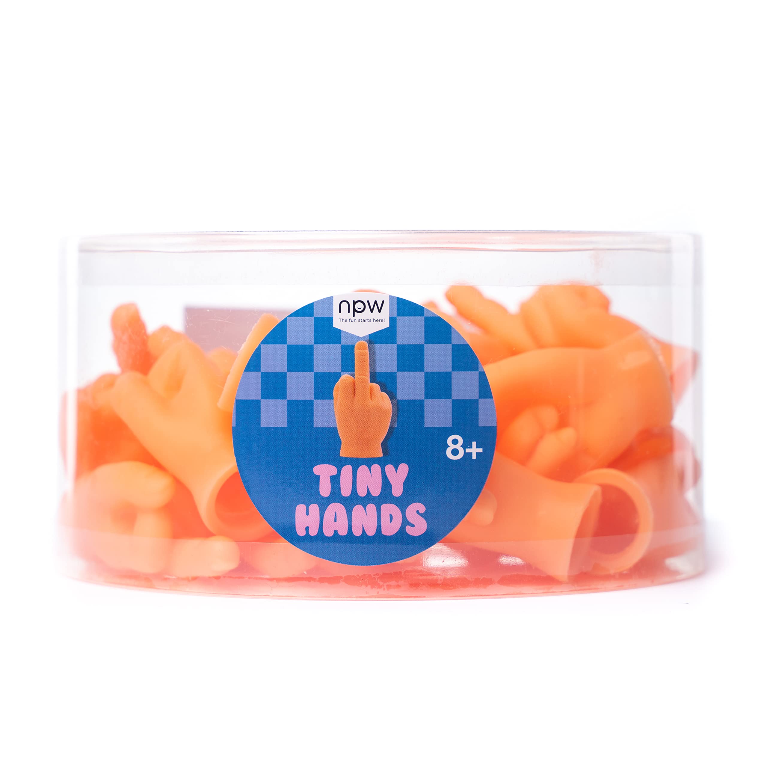 NPW Tiny Hands Middle Finger Little Hands, Set of 24, Plastic Mini Hands Novelty Prank Gag Gift for Adults, April Fools Pranks