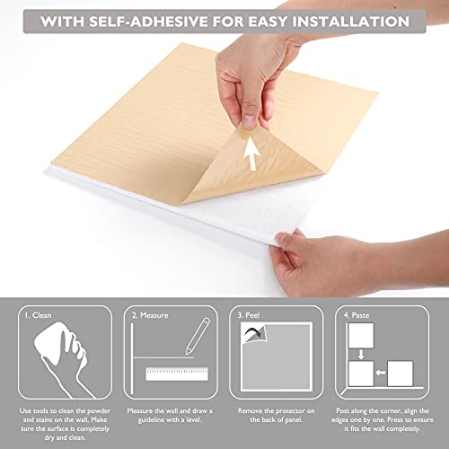 Lagute 12 Pack Self-Adhesive Acoustic Panels Sound Proof Padding, Studio Acoustic Treatment Foam, Soundproofing Square Acoustical wall panel, Sound Absorbing Dampening Panel (12"X12", White)
