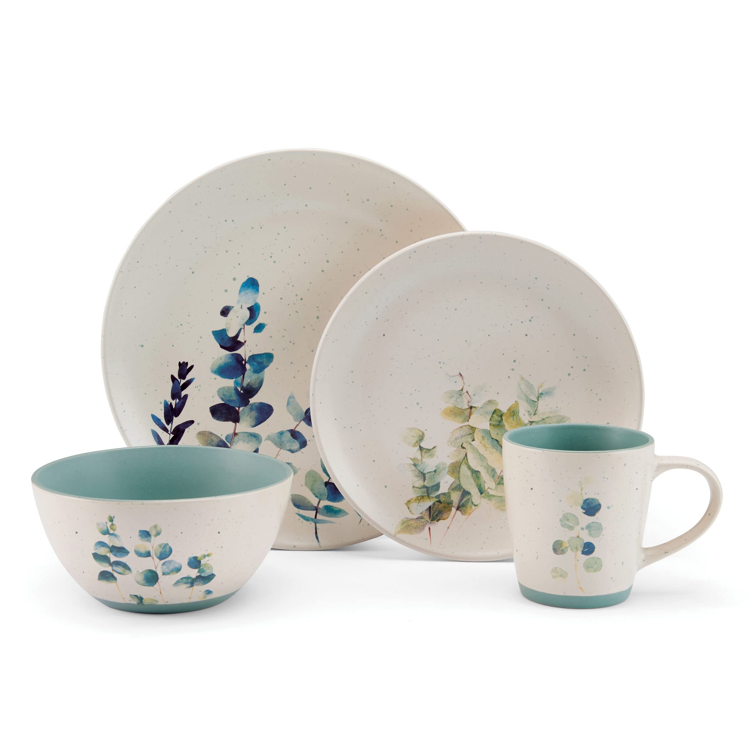 Pfaltzgraff Sawyer 16 Piece Dinnerware Set, Service for 4, Floral Multicolor
