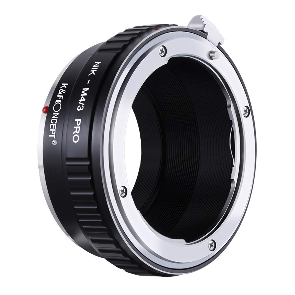 K&F Concept Lens Mount Adapter Compatible for Nikon AI Lens to Micro 4/3 Micro Four Thirds Mount Camera Body with Light-reducing Paint Compatible for GF1 GF2 GF3 G2 G3