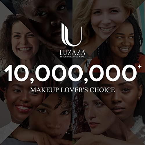 LUXAZA Eye Shadow Stick, Cream Single Makeup with Blending Brush, Eye Brightener / Highlighter Stick, Eyeliner, Smooth Metallic #19 Champagne-silk Pearl