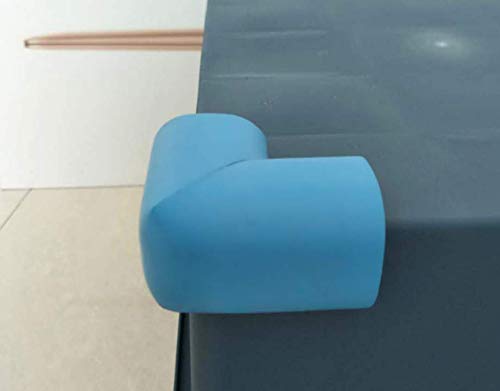 L Shape Extra Thick Furniture Edge and Corner Guards, 6.5ft Bumper 4 Adhesive Childsafe Corners, Fireplace, Edge Cushion & Corner Guard Set.Baby Proofing Edged.(6.5ft) (Sky Blue)