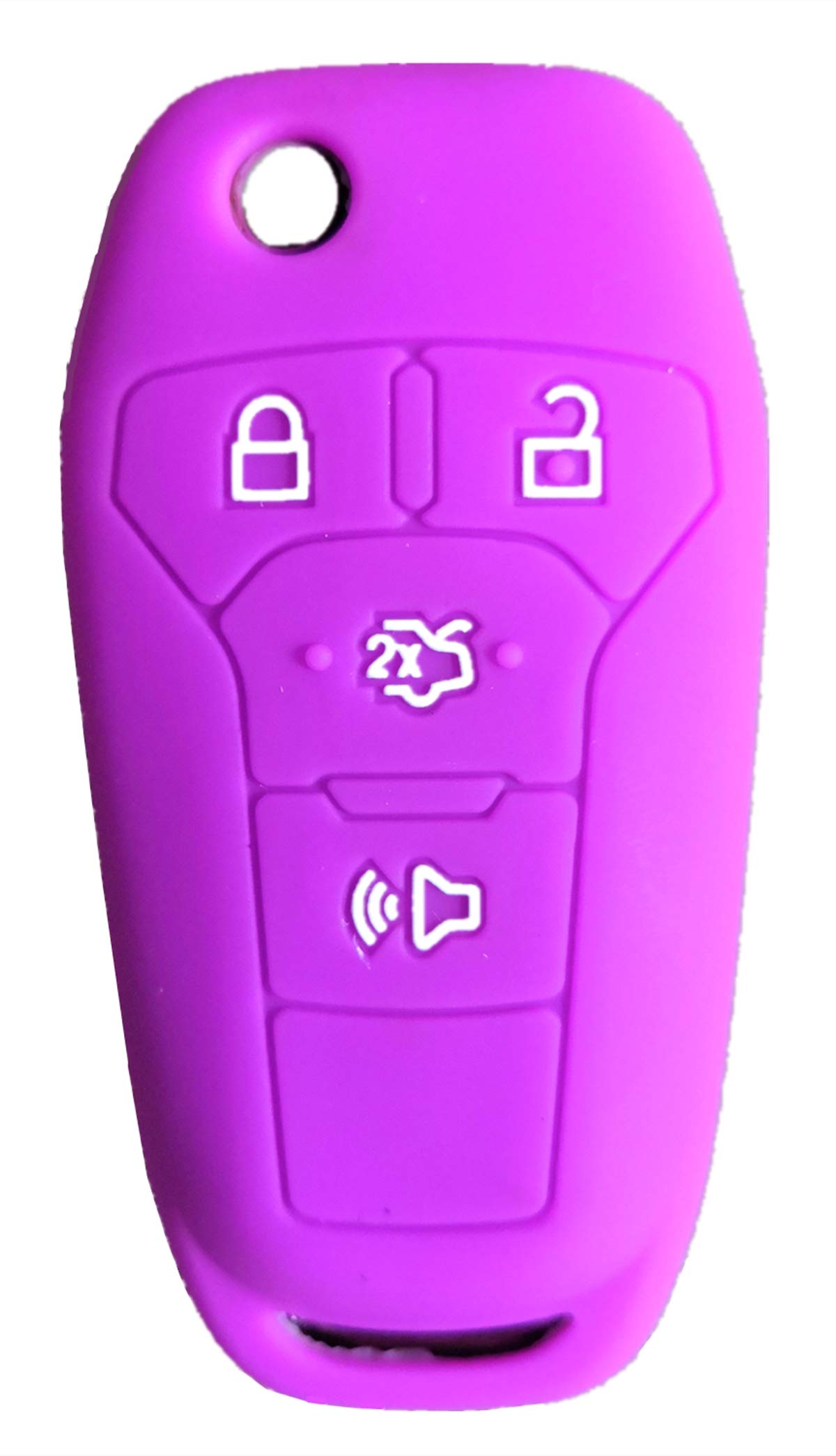 KAWIHEN Silicone Key Fob Cover Replacement fit for 2013 2014 2015 2016 Ford Fusion N5F-A08TAA 164-R7986 3248-A08TAA