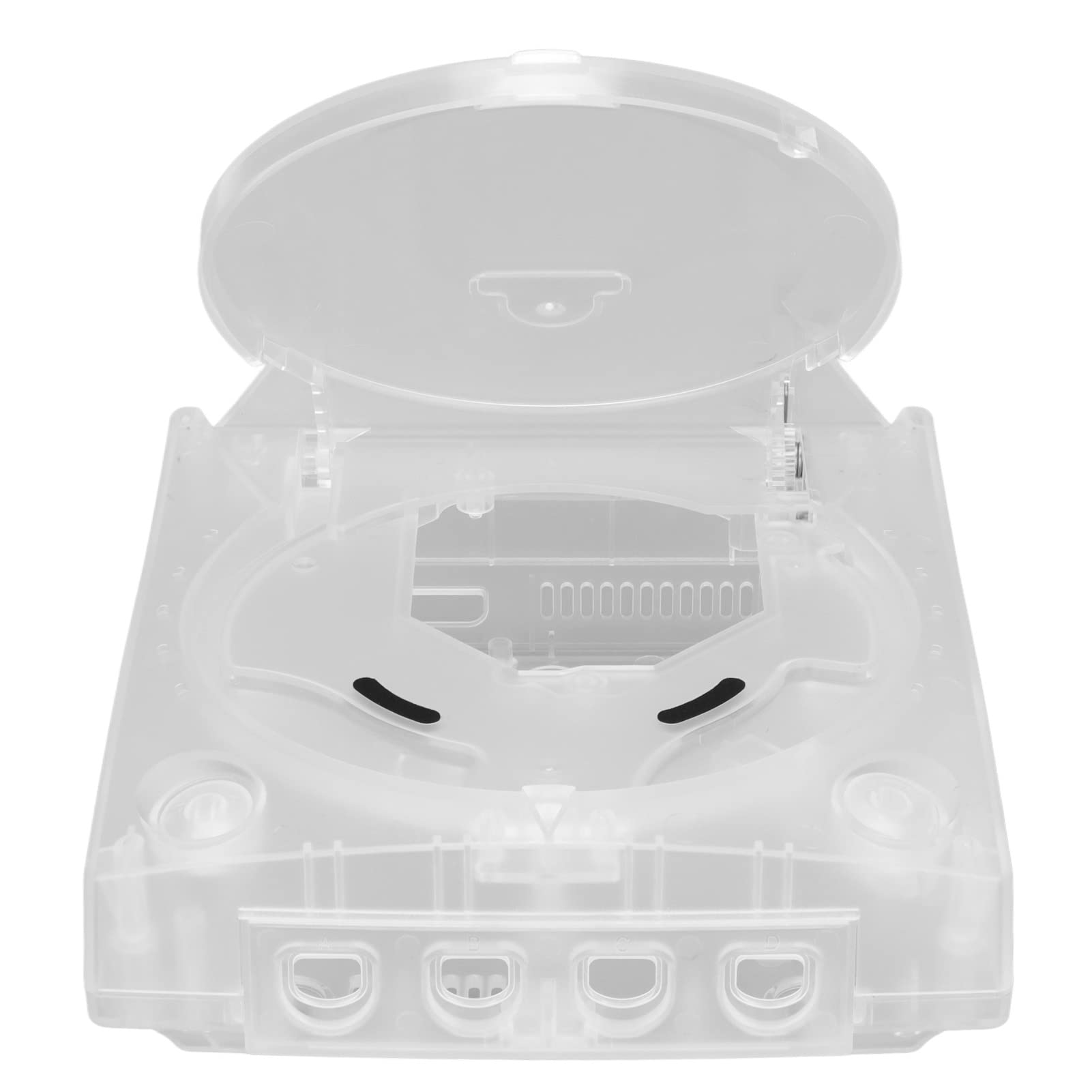 Plastic Housing Shell, Translucent Replacement Protective Case Detachable Retro Shock Absorbing Scratch Resistant Game Console Box for for DC