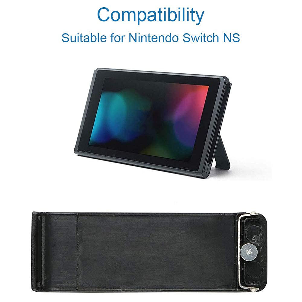 MMOBIEL Back Shell Bracket Kickstand Back Housing Bracket compatible with Switch Console Holder Stand Shell Black