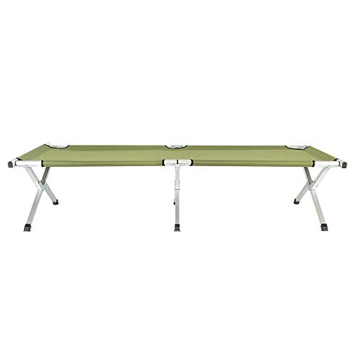 Kcelarec Outdoor Camping Cot, Folding Lightweight Bed Portable Camping Cot with Carry Bag for Adults Hiking Hunting Traveling