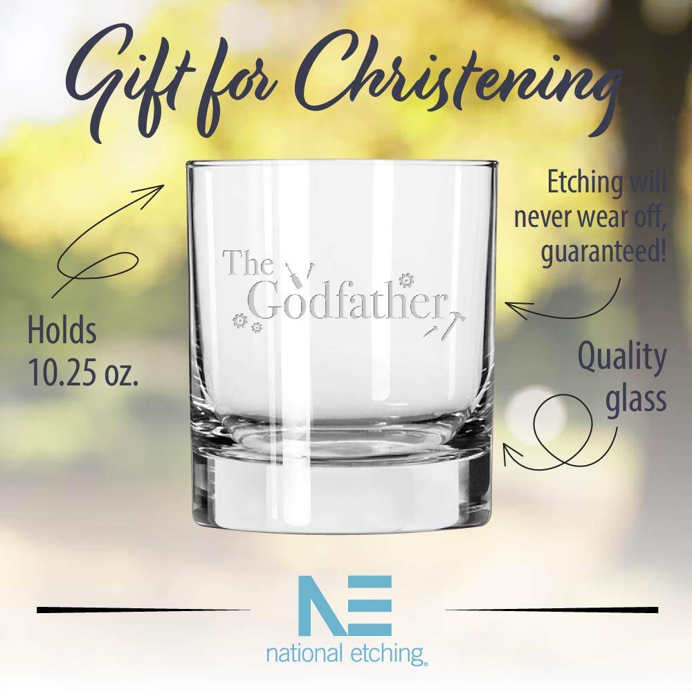 National Etching The Godfather Whiskey Glass