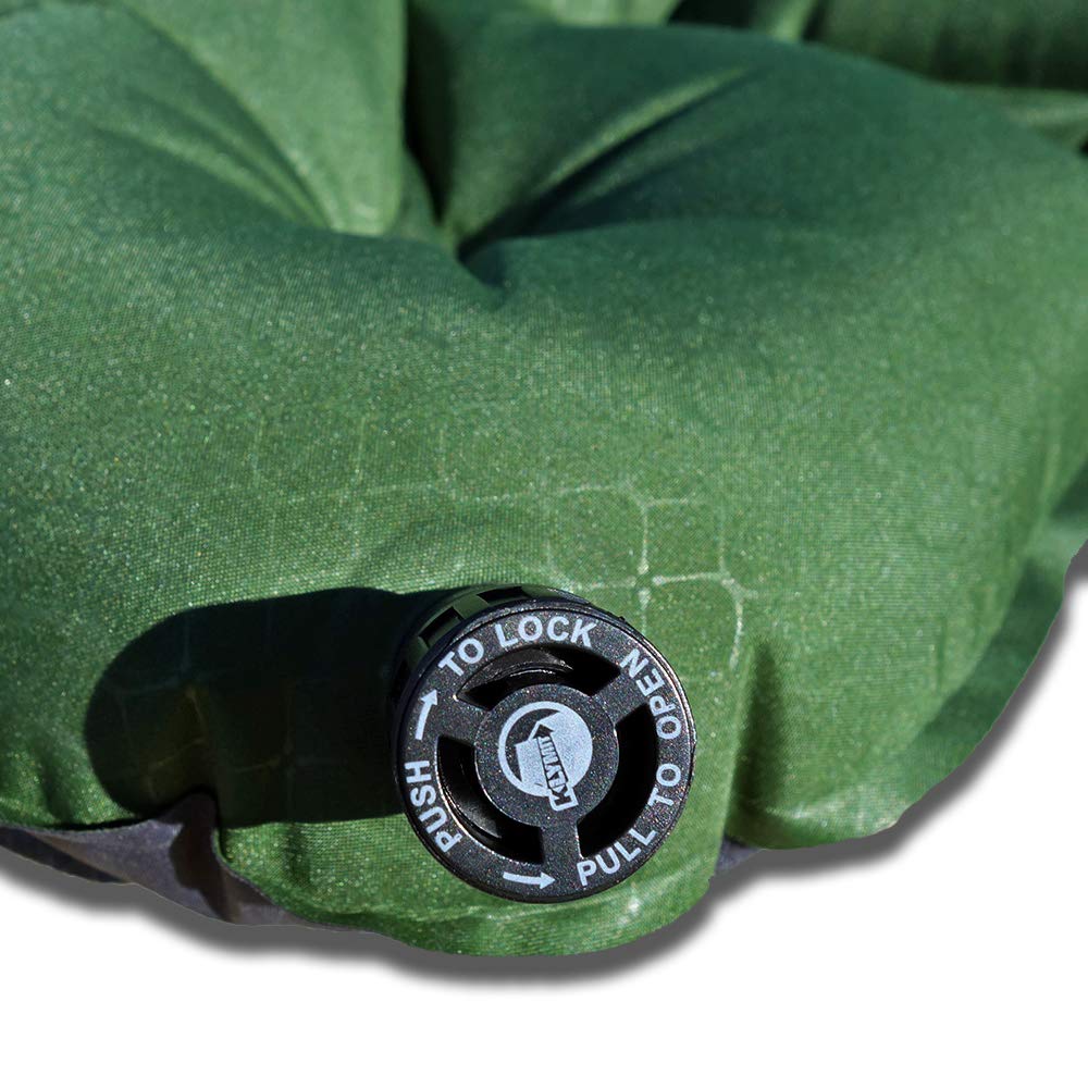 Klymit Static V Luxe Sleeping Pad for Camping, Hiking, and Backpacking, Forest Green (Gear Aid)
