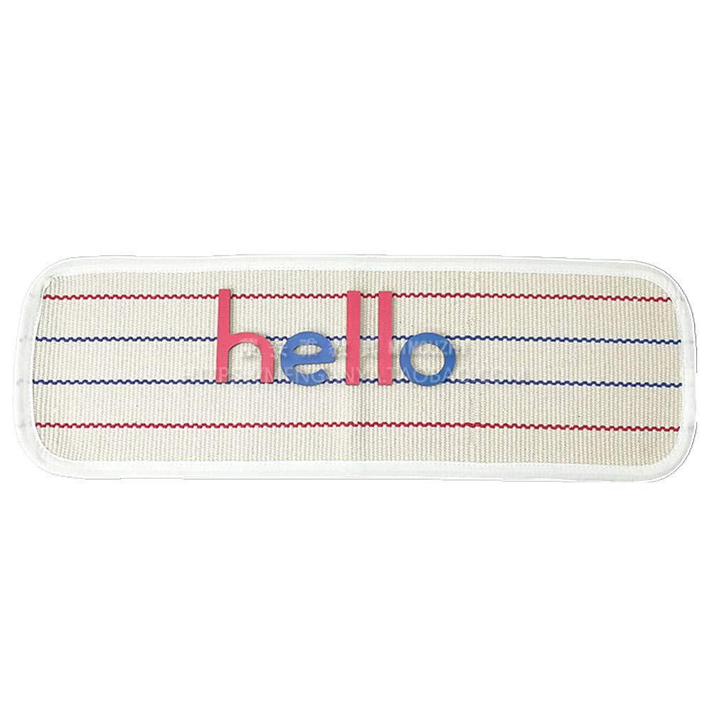Kids Rug Montessori Mat Children Playing Mat for Nursery Cotton Working Rug Small Hand Woven Rug, 23.6''×7.8''