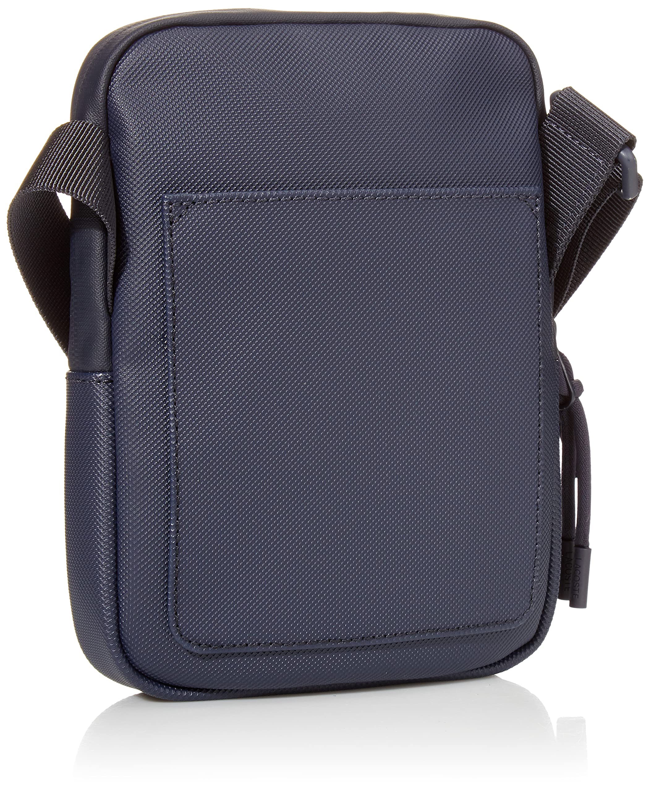 Lacoste Men's PVC Flat Crossover Bag, Tango RED