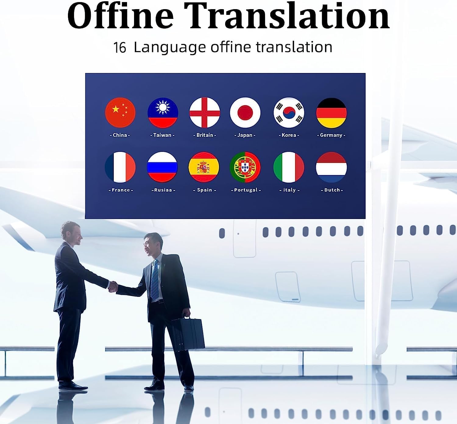 Instant Lanquage Translator Device,Electronic Foreign Language Translators,Two-Way Smart Voice and Photo Pocket Translator Real Time, 138 Languages Supported, Standy 180H, Portable Offline Translatio
