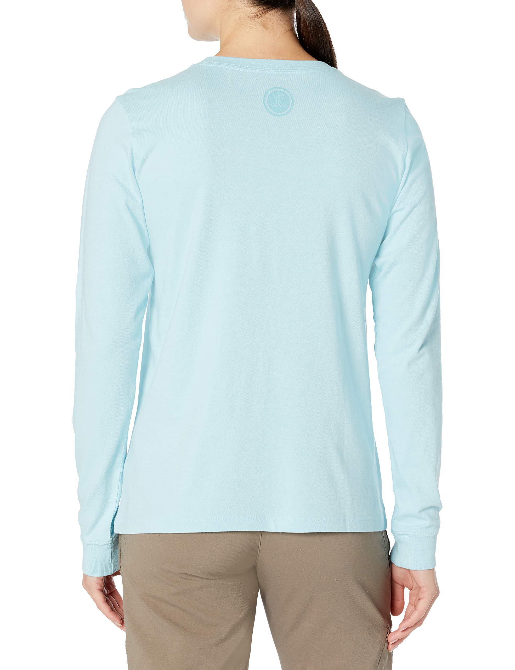 Life is good Womens Crusher, Beach Blue, Large