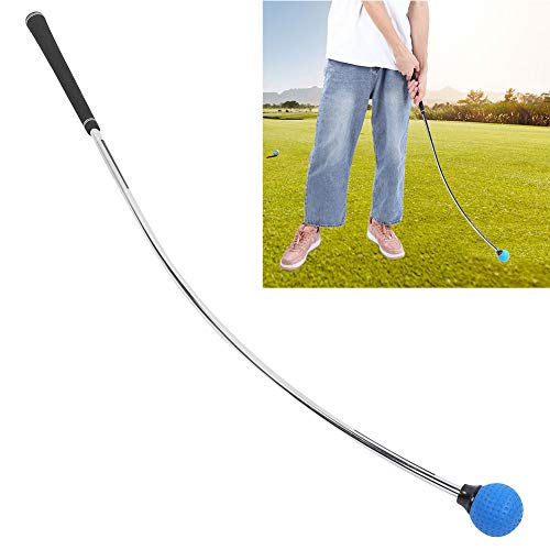 Keenso 1 Pcs A363 Golf Swing Trainer Blue Golf Curves Swing Practice Stick Rubber Trainer Sports Training Equipments Golf