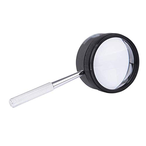 ZHYH Black Magnifier,35X Handheld Magnifier, Reading Glasses Handle for Book and Newspaper Reading
