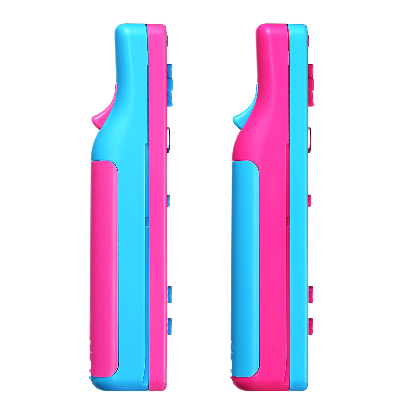 JYELUK Wii Controller,Wii Remote Controller 2 Pack Compatible with Nintendo Wii,with Wrist Strap and Case Pink & Blue
