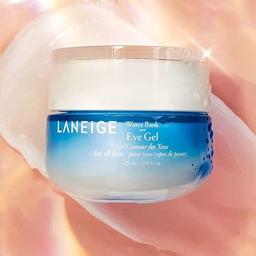 LANEIGE Water Bank Eye Gel: Hydrate, Moisturize, and Visibly Brighten with Hyaluronic Acid & Antioxidants, 0.8 fl. oz.