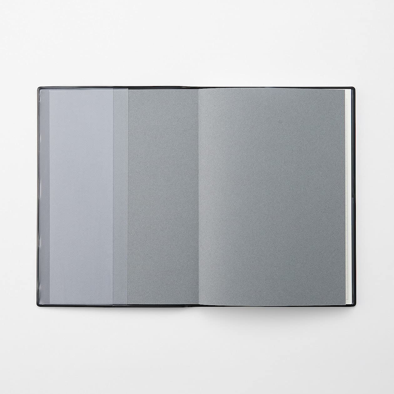 MUJI Monthly/Weekly Schedule Book 2022 A5 Size Dark Gray Beginning December 2021 Polyvinyl Chloride Cover Planner Scheduler