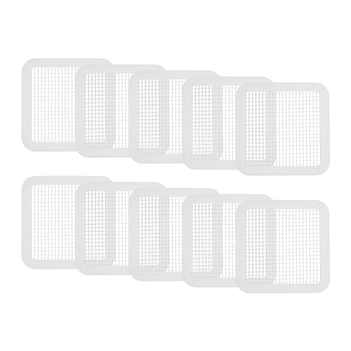 YUELER 10pcs Disposables Shower Drain Hair Catcher Stickers for Floor Drain Bathtub Bathroom Kitchen Filter Screen Stopper